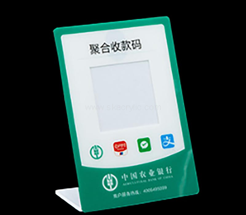 Custom acrylic cashier payment sign SH-996