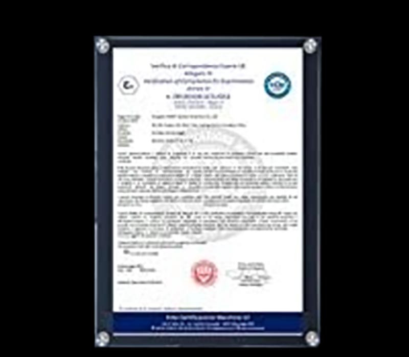 Custom acrylic wall hanging document certificate frame