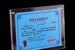 Custom acrylic offices certificate display stand
